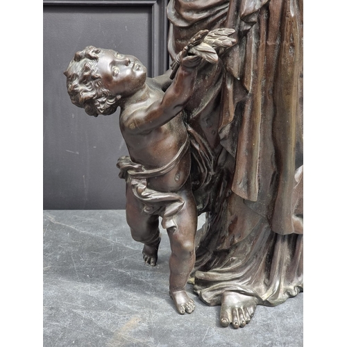 Etienne Alexandre Stella, a large bronze figure group of Ceres ...