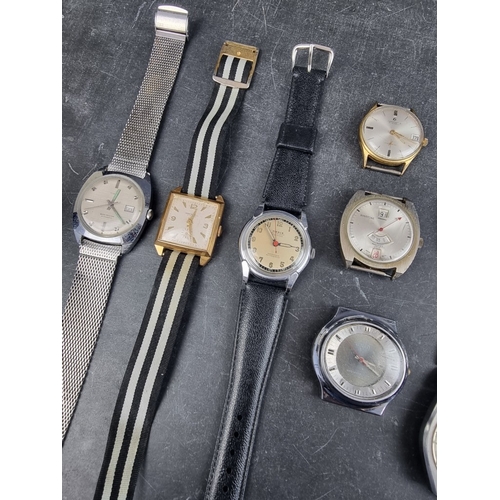 A group of vintage watches; to include: a Longines 'Flagship ...