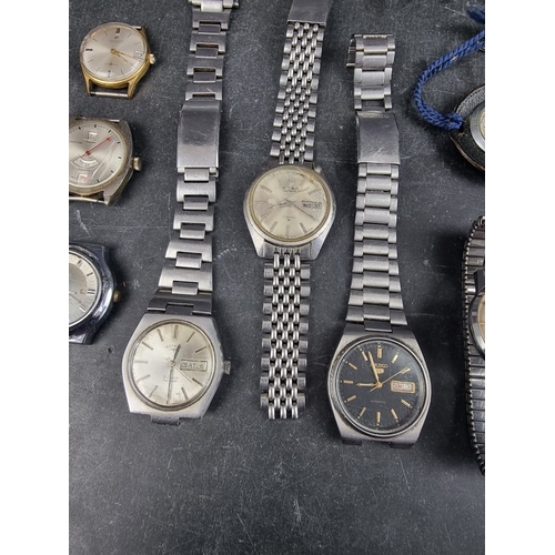 A group of vintage watches; to include: a Longines 'Flagship ...