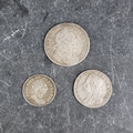 Coins: UK, a George II 1757 silver sixpence; together with a William ...