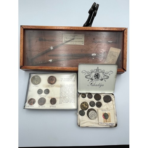 Small display case of Iron Nails from Roman Legionary Fortress at ...