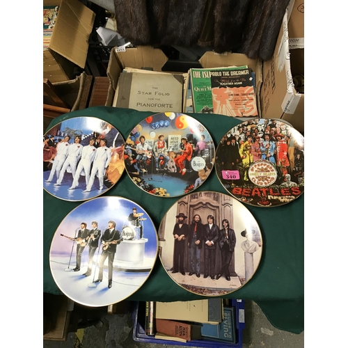 STUNNING COLLECTION OF 13 X BRADEX BEATLES COLLECTORS PLATES