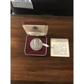 CASED SPINK & SON SIR WINSTON CHURCHILL COMMEMORATIVE SILVER COIN