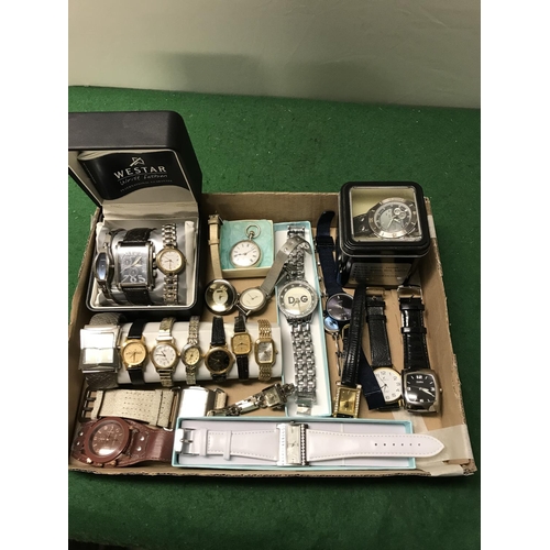 24 X ASSORTED WATCHES INC 1 X SILVER POCKET WATCH , INC SEIKO, LORUS ...