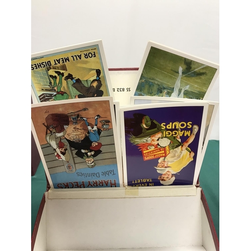 BOX OF 285 X ROBERT OPIE ADVERTISING POSTER CARDS FROM 1990s