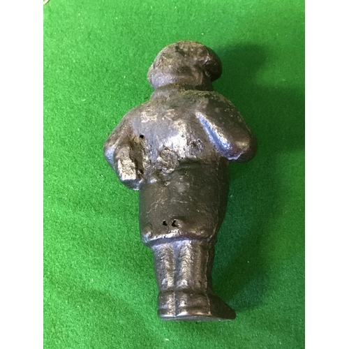 UNUSUAL HEAVY CAST IRON FAT MAN NAUTICAL CANAL NARROWBOAT BARGE ...