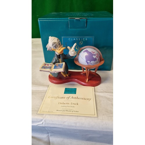 BOXED WALT DISNEY CLASSICS COLLECTION "DIDACTIC DUCK" LUDWIG VON DRAKE ...