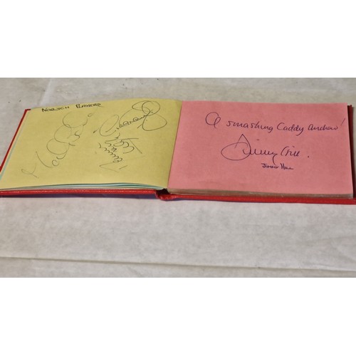 AUTOGRAPH BOOK WITH AUTOGRAPHS INC TREVOR BROOKING, GARY LINEKAR, JMMY ...