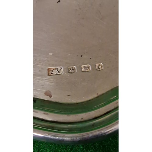 LOVELY ANTIQUE HALLMARKED SILVER SALVER OF DODECAGON FORM WITH PIE ...