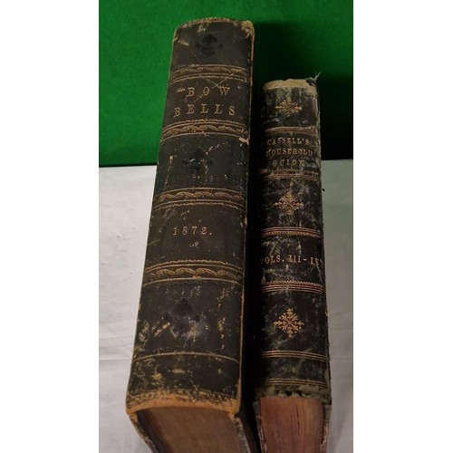 EARLY HARDBACK BOOK " CASSELLS HOUSEHOLD GUIDE" & BOWBELLS HARDBACK ...