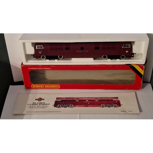 BOXED HORNBY 00 GAUGE R.352 B.R CLASS 52 WESTERN DIESEL