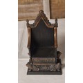 LOVELY 1953 CAST IRON QUEEN ELIZABETH CORONATION THRONE MONEY BOX ...