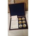 LOVELY CASED SET OF COLLECTORS COINS - 250 YEARS HMS VICTORY WITH ...