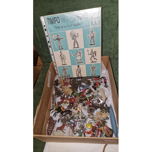 QTY OF VINTAGE MAINLY METAL SOLDIER FIGURES AND TIMPO A TO Z OF MODEL ...