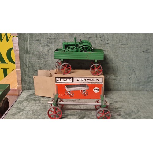BOXED VINTAGE MAMOD OPEN WAGON & MAMOD LOG CARRIER & MAMOD TRACTION ENGINE
