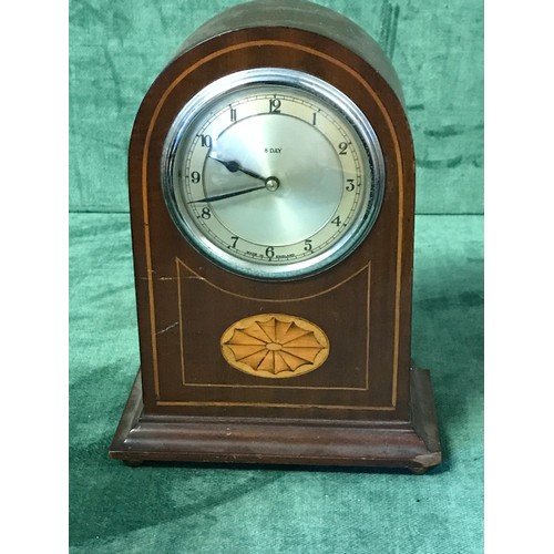LOVELY VINTAGE 8 DAY SMITHS MANTLE CLOCK WITH KEY - 23CMS H - CLOCKS ...