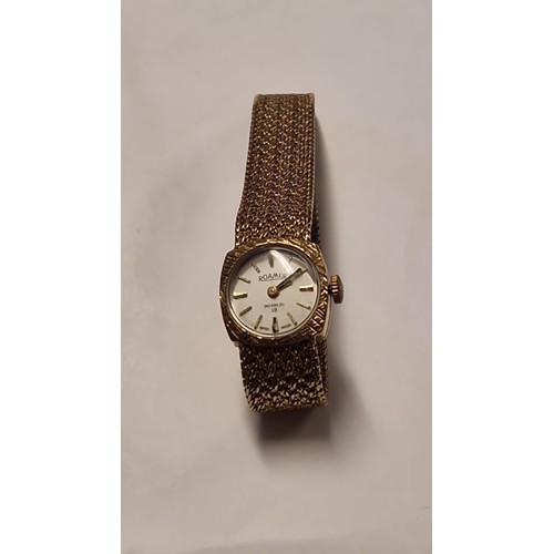 LOVEY VINTAGE 9CT GOLD "ROMER" INCABLOC 19 SWISS MADE WATCH & 9CT GOLD ...