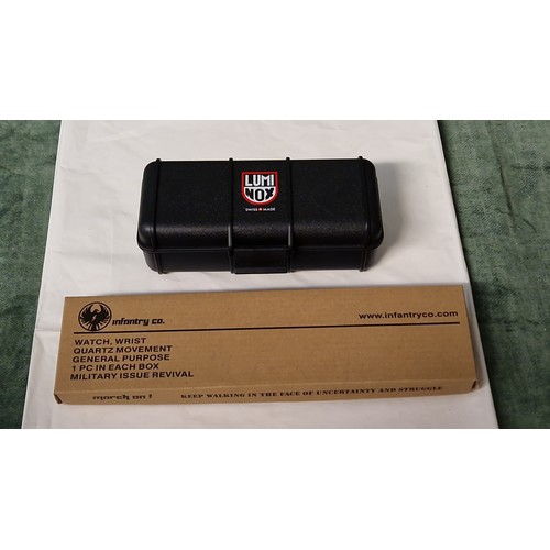 BOXED LUMI NOX WATCH & BOXED INFANTRY WATCH - CLOCKS AND WATCHES ARE ...