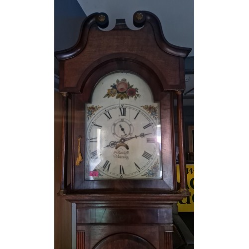 LARGE EARLY GRANDFATHER CLOCK "WILLIAM SUTCLIFFE OF BURNLEY ...