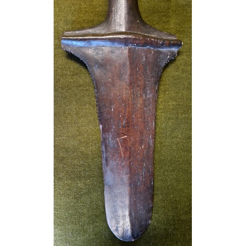 EARLY PADDLE / CLUB / WEAPON FROM FUGI CIRCA 1900 - OVERALL 100CMS LONG ...
