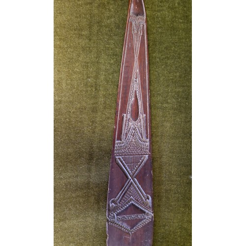 EARLY PADDLE / TOOL / WEAPON PROBABLY FROM PAPAU NEW GUINEAU CIRCA 1907 ...