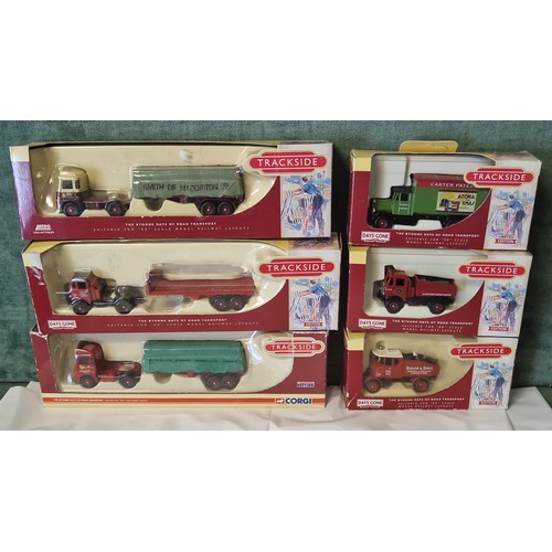 6 X BOXED CORGI DIECAST TRACKSIDE VEHICLES