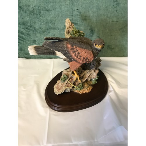 BOXED COUNTRY ARTIST "HARRIS HAWK WITH MOUSE" - OVERALL 23CMS H ...