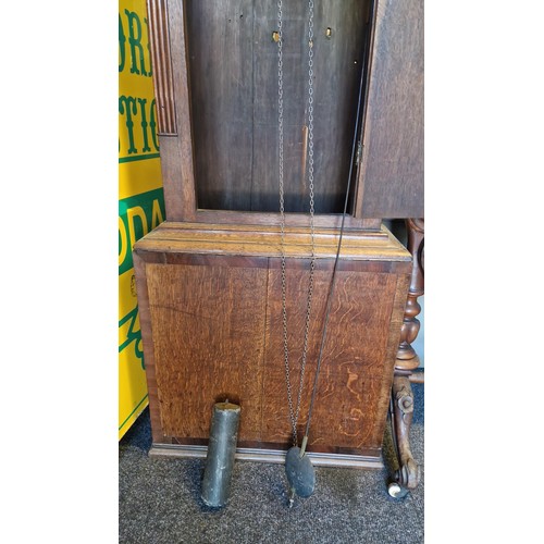 LARGE EARLY GRANDFATHER CLOCK "WILLIAM SUTCLIFFE OF BURNLEY ...