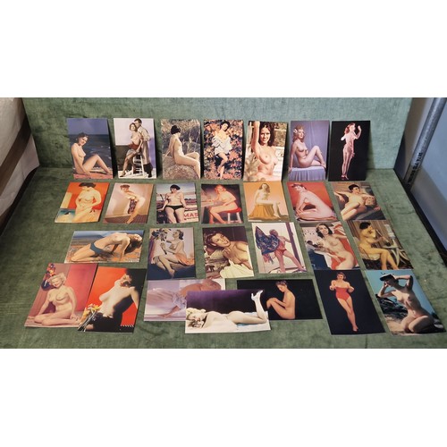 ALBUM OF VINTAGE GLAMOUR POSTCARDS
