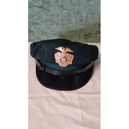 1950s SEATTLE SHERIFF DEPT CAP WITH BADGE