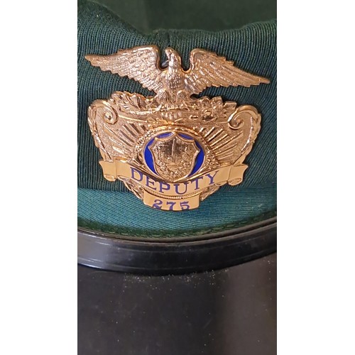 1950s SEATTLE SHERIFF DEPT CAP WITH BADGE