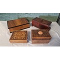 4 X VARIOUS WOODEN BOXES - SOME DAMAGE