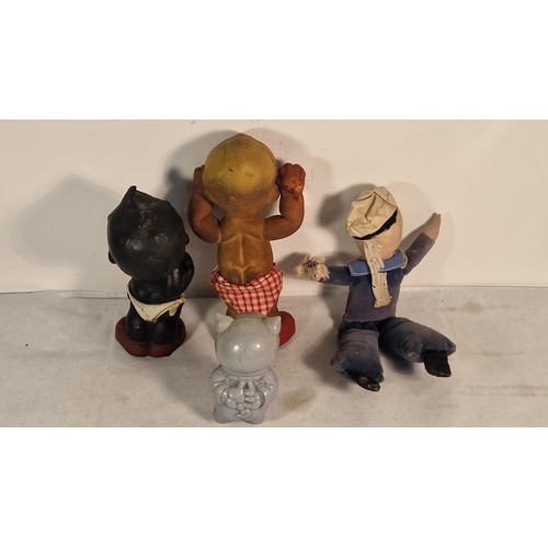 COLLECTION OF VINTAGE TOYS INC 1950s ROSEDALE TUDOR ROSE STANDING PIG ...