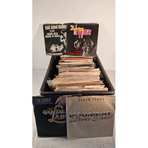 BOX OF 135 X 45s VINYLS INC WHAM, ICE HOUSE, THE HONEY DRIPPERS, ETC
