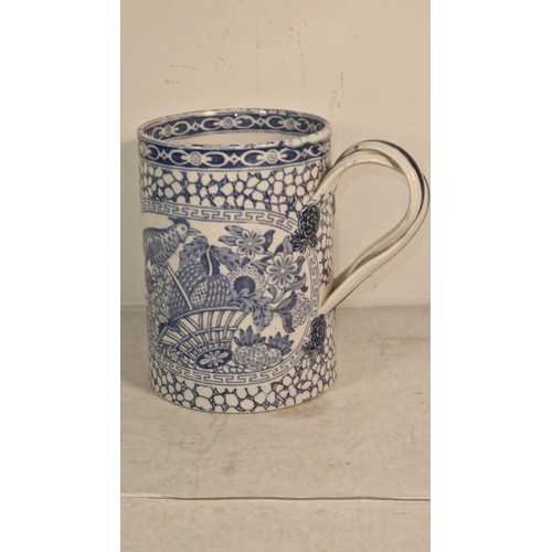 LOVELY EARLY WILLIAM ADAMS CHINESE BIRD TANKARD - STANDS 13CMS H - GOOD ...