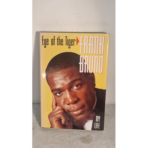 FRANK BRUNO SIGNED 1992 HARDBACK BOOK "EYE OF THE TIGER" MY LIFE - GOOD ...