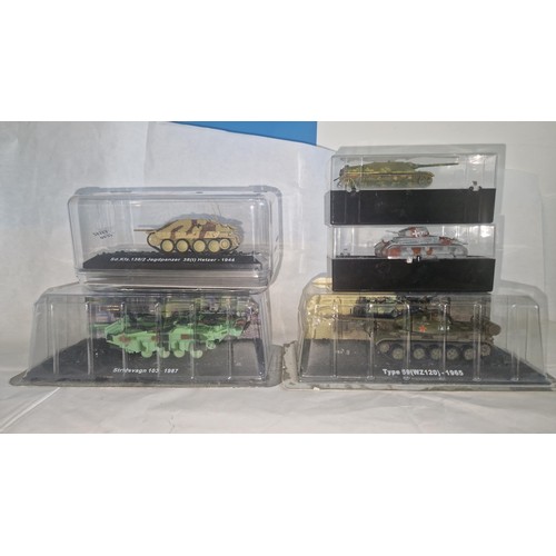11 X BOXED VARIOUS DIECAST MODEL TANKS