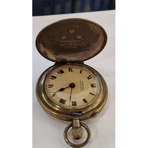 VINTAGE BENTIMA POCKET WATCH - WATCHES & CLOCKS ARE NOT TESTED