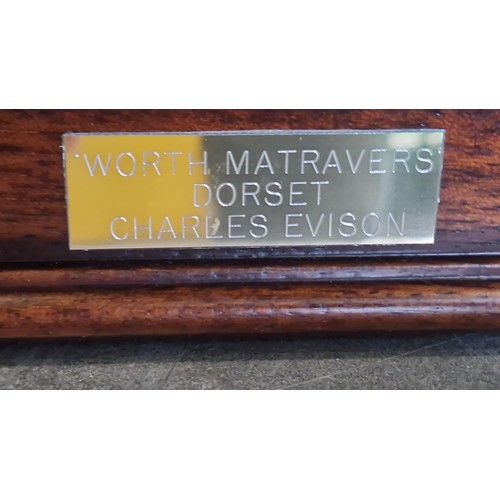 LOVELY LARGE FRAMED OIL ON CANVAS SIGNED BY ARTIST CHARLES EVISON ...