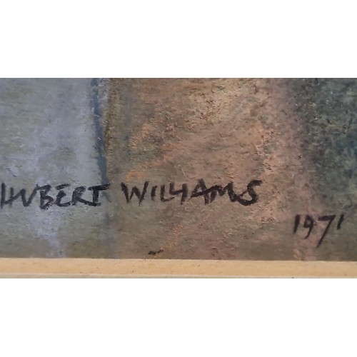 FRAMED & GLAZED OIL - SIGNED BY ARTIST HUBERT WILLIAMS DATED 1971 ...