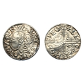 Cnut (1016-1035), Penny, quatrefoil type, Thetford, moneyer Leofwine ...