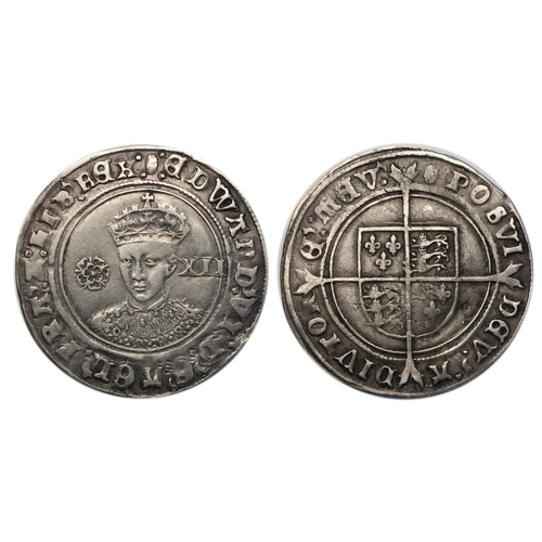 Edward VI (1547-1553), Shilling, fine silver issue, crowned facing bust ...