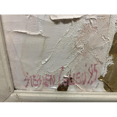 Stephen Cullen (B. 1959), Crowded beach scene, Oil on canvas, Signed ...