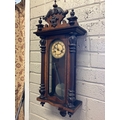 Antique spring driven Vienna wall clock. AF.