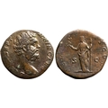 Very Fine | ROMAN EMPIRE. Clodius Albinus (Caesar). Bronze sestertius ...