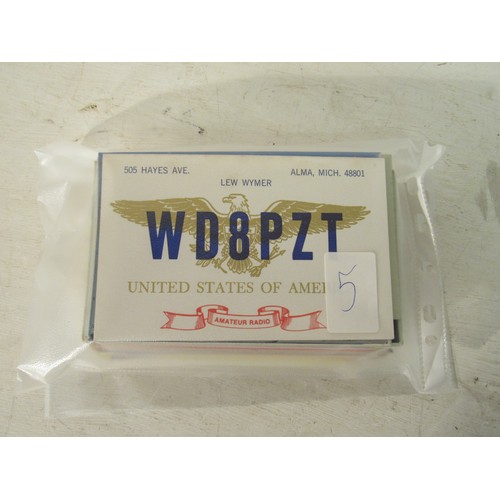 Large quantity of Radio Ham call sign cards mostly vintage from 1940's ...