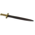 An early 19th century French artillery short sword with double edged ...