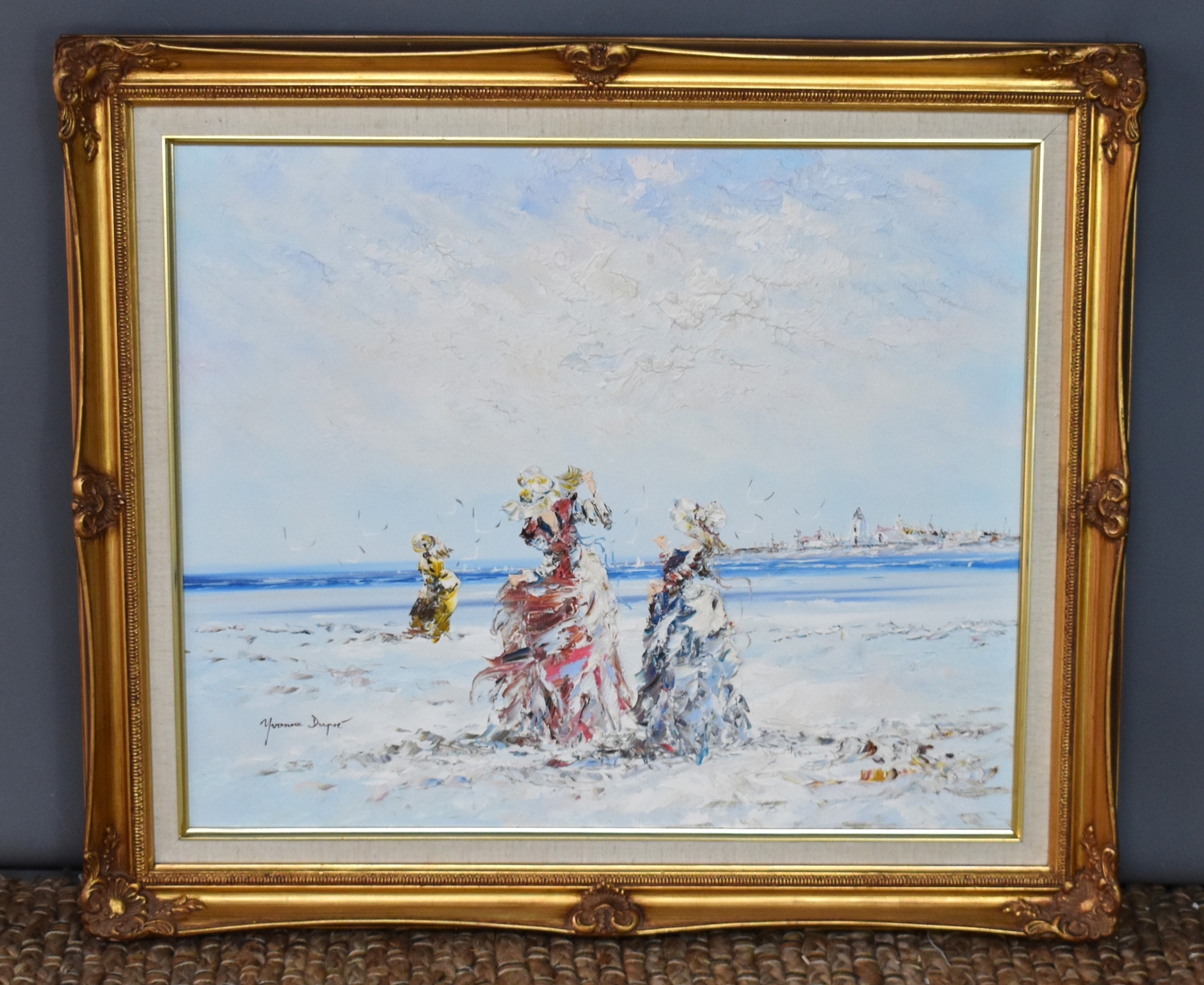 Yvonne Dupre (20th century Contemporary): An oil on canvas painting ...