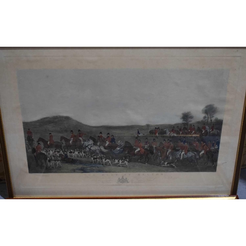 The Melton Breakfast, a 19th century print, engraved by Chas E Lewis ...