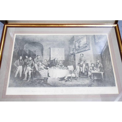 The Melton Breakfast, a 19th century print, engraved by Chas E Lewis ...